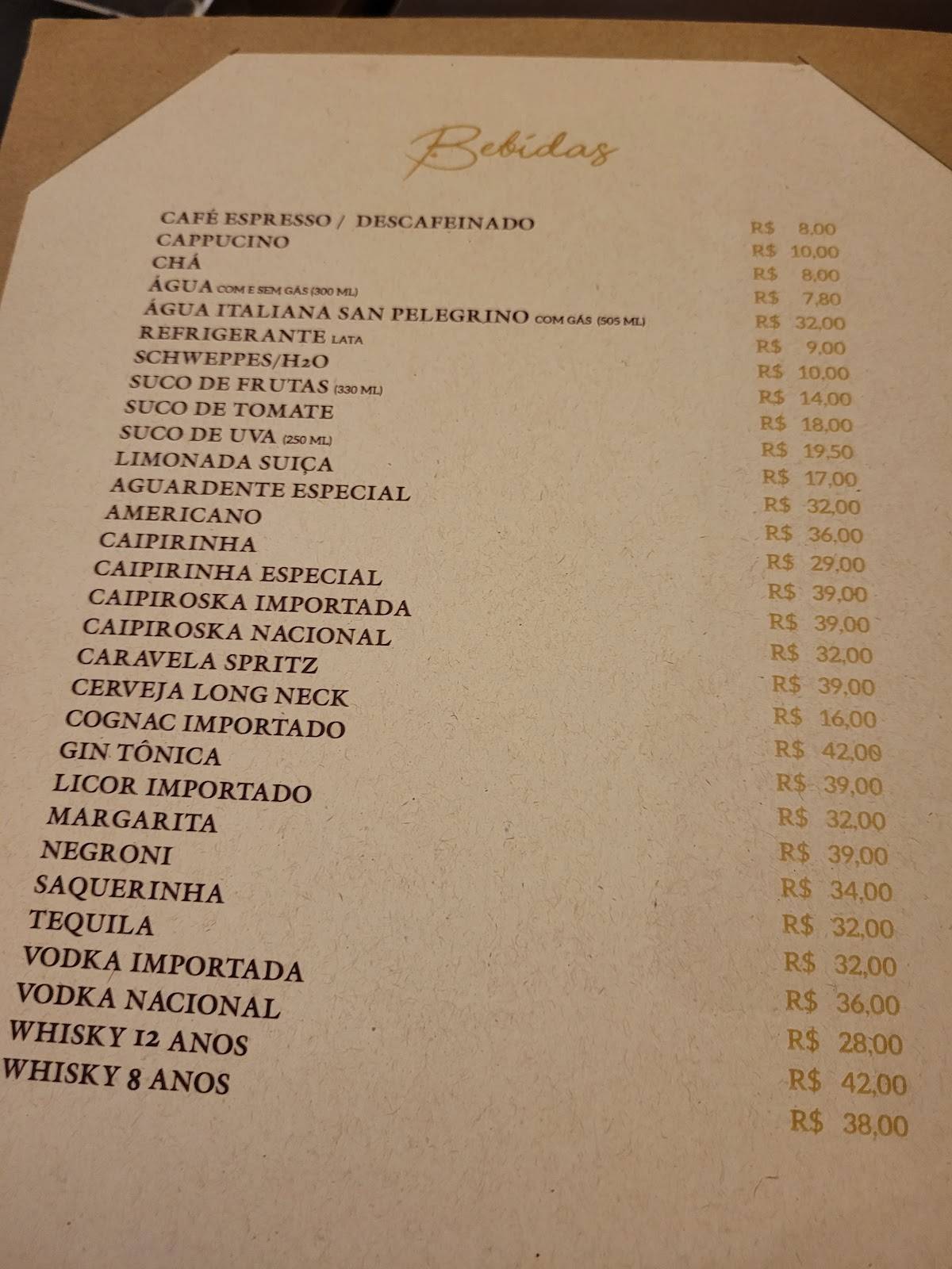 Menu em Acqua & Farina restaurante, Curitiba