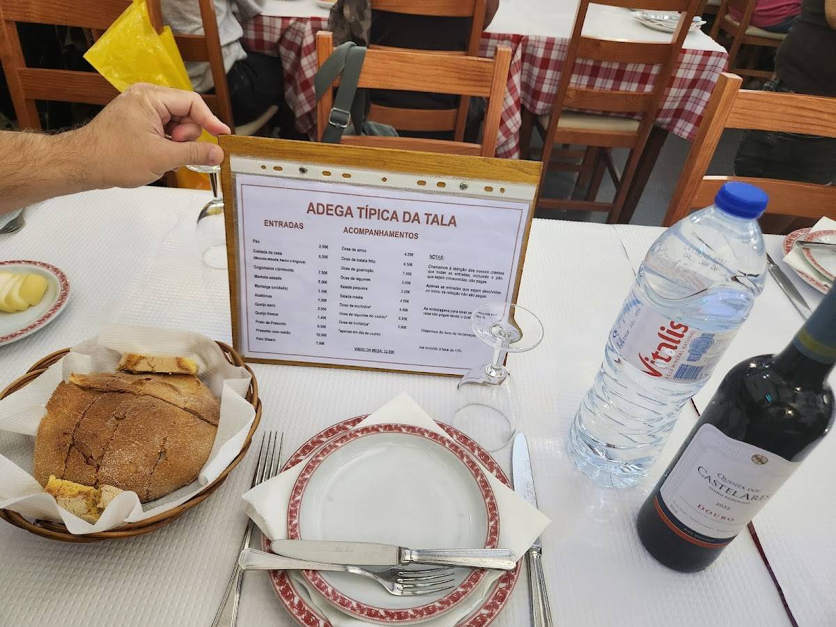 Menu at Adega Típica da Tala restaurant, Sintra