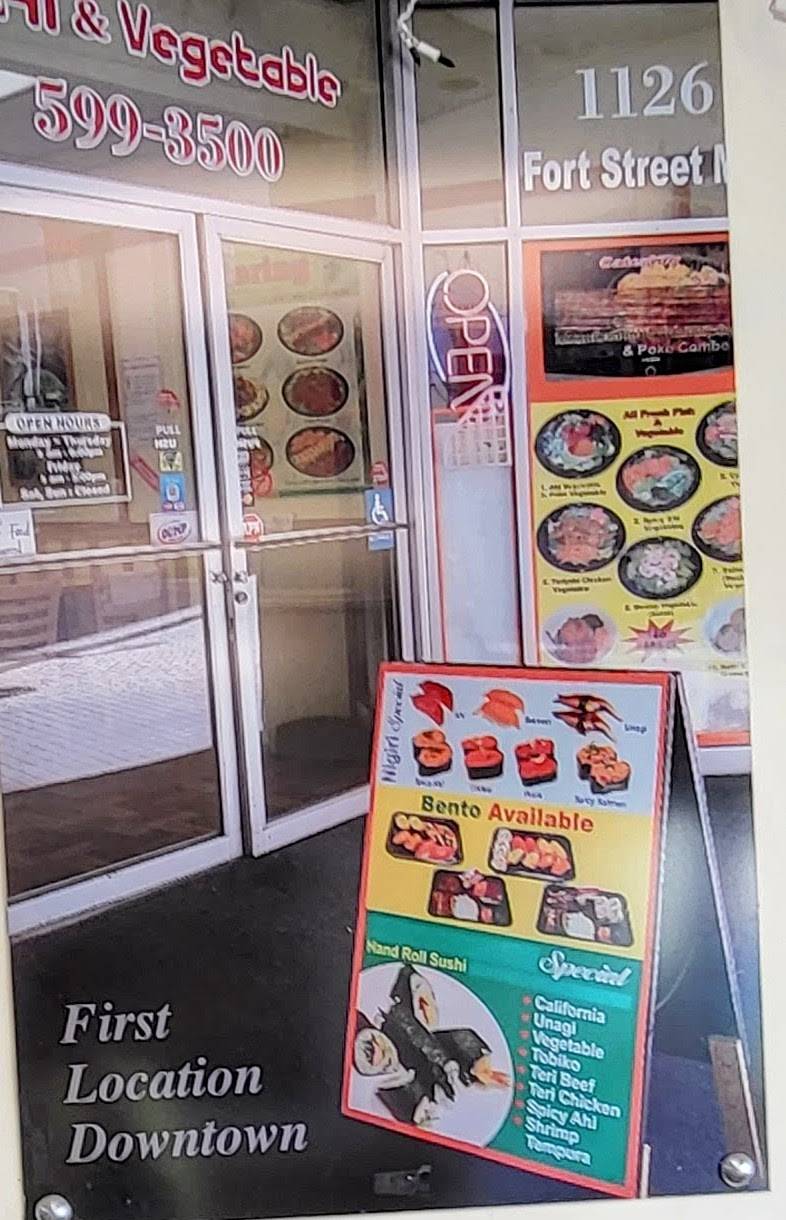 Menu at Ahi and Vegetable - Kapalama restaurant, Honolulu, Dillingham Blvd
