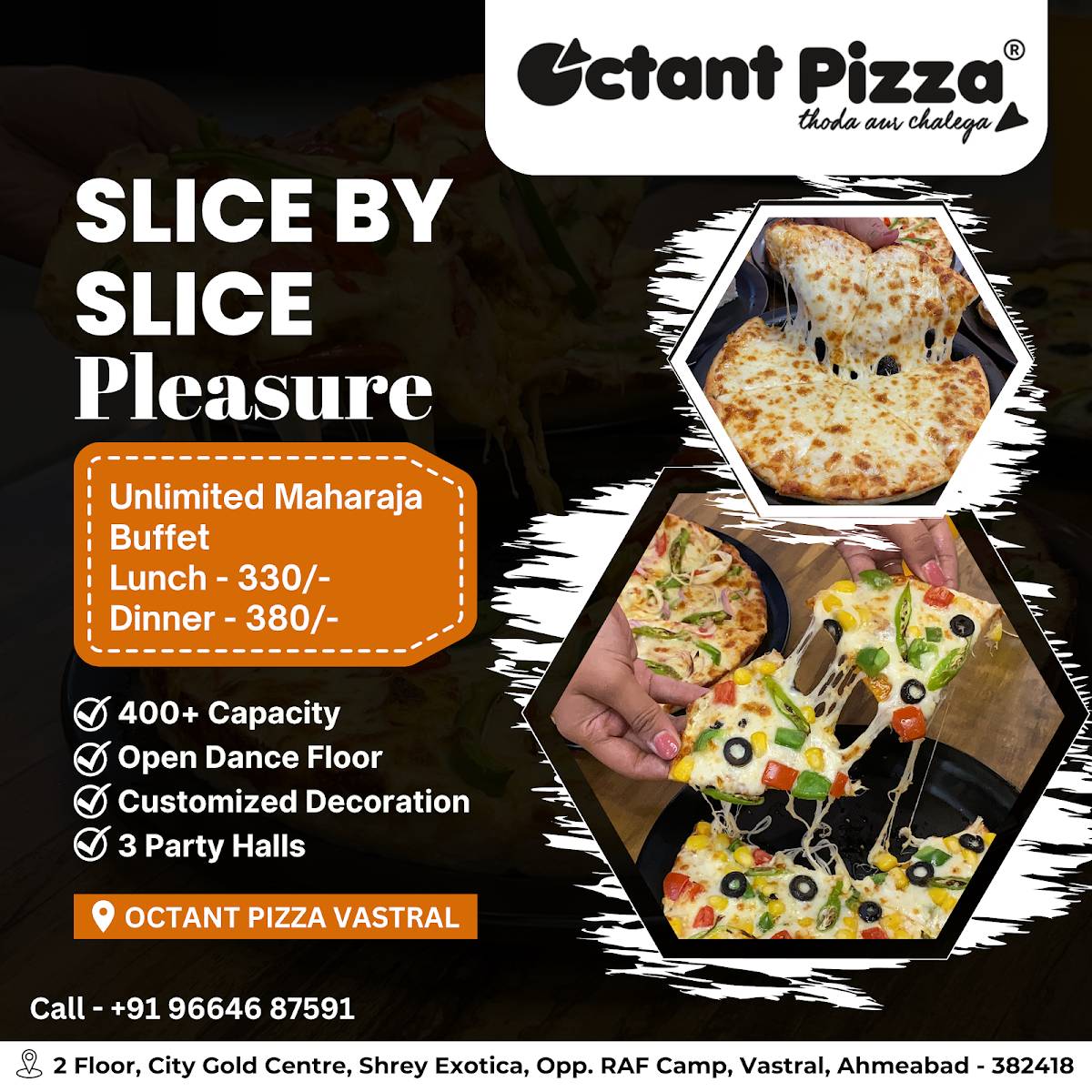 Menu at Octant Pizza Vastral Biggest Pizzeria in Ahmedabad Best ...