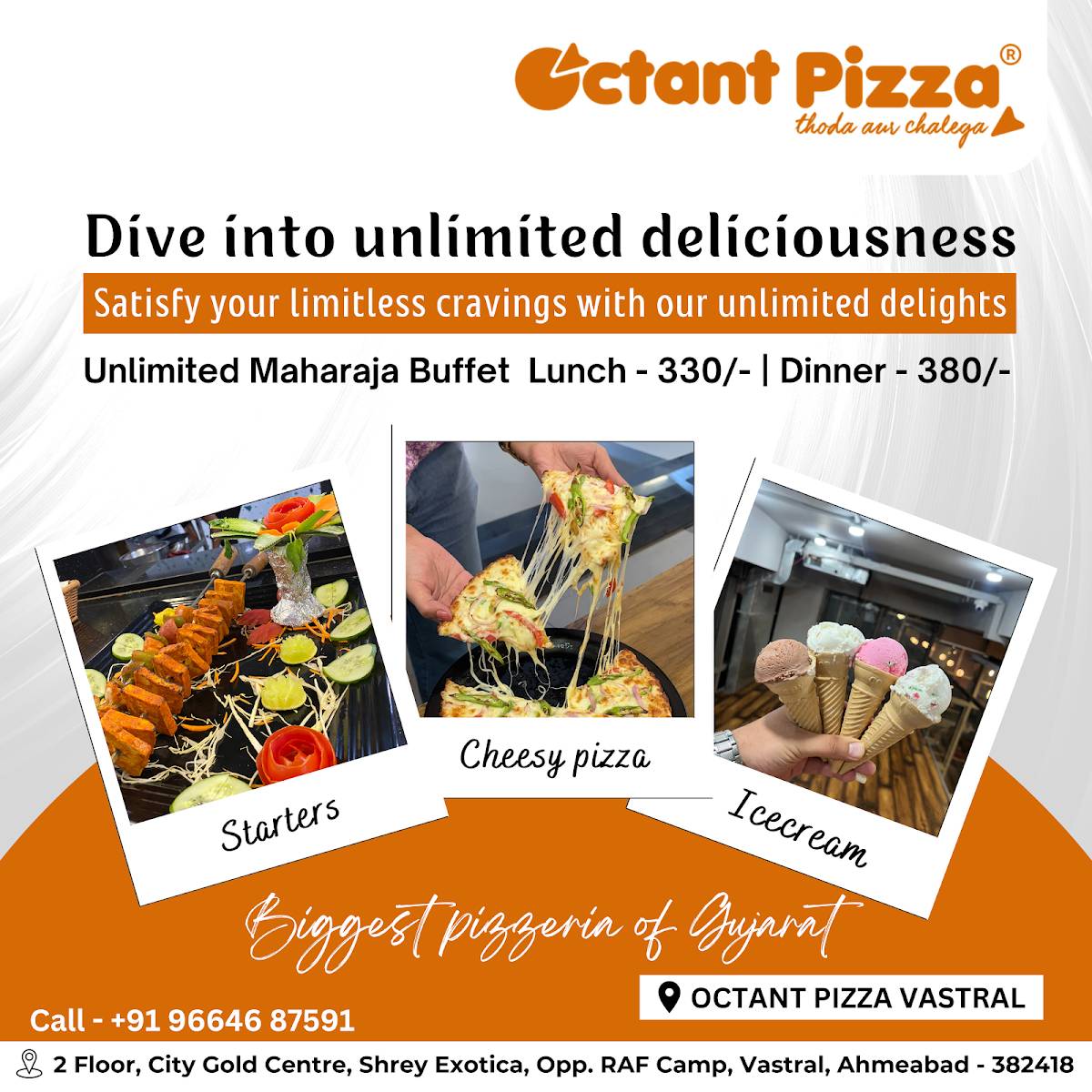 Menu at Octant Pizza Vastral Biggest Pizzeria in Ahmedabad Best ...