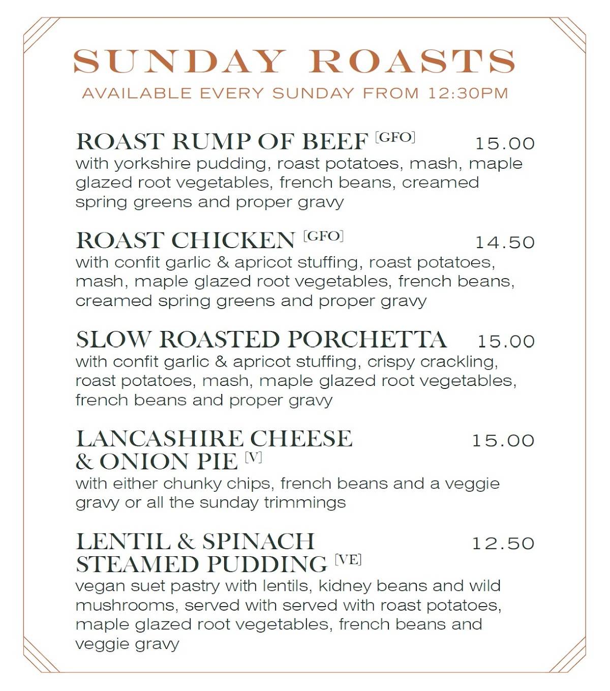 Menu at Albert’s Didsbury Restaurant & Bar, Manchester