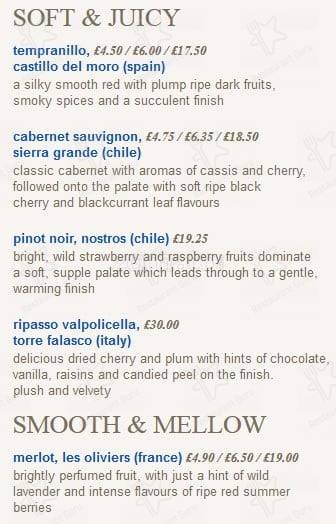 Menu at Albert’s Didsbury Restaurant & Bar, Manchester