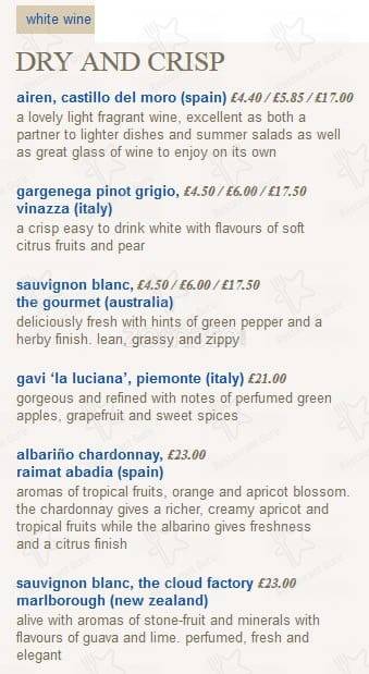 Menu at Albert’s Didsbury Restaurant & Bar, Manchester
