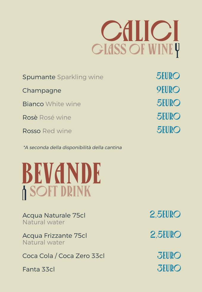 Carta del restaurante Alkimia – Sapori e Fusioni, Monopoli