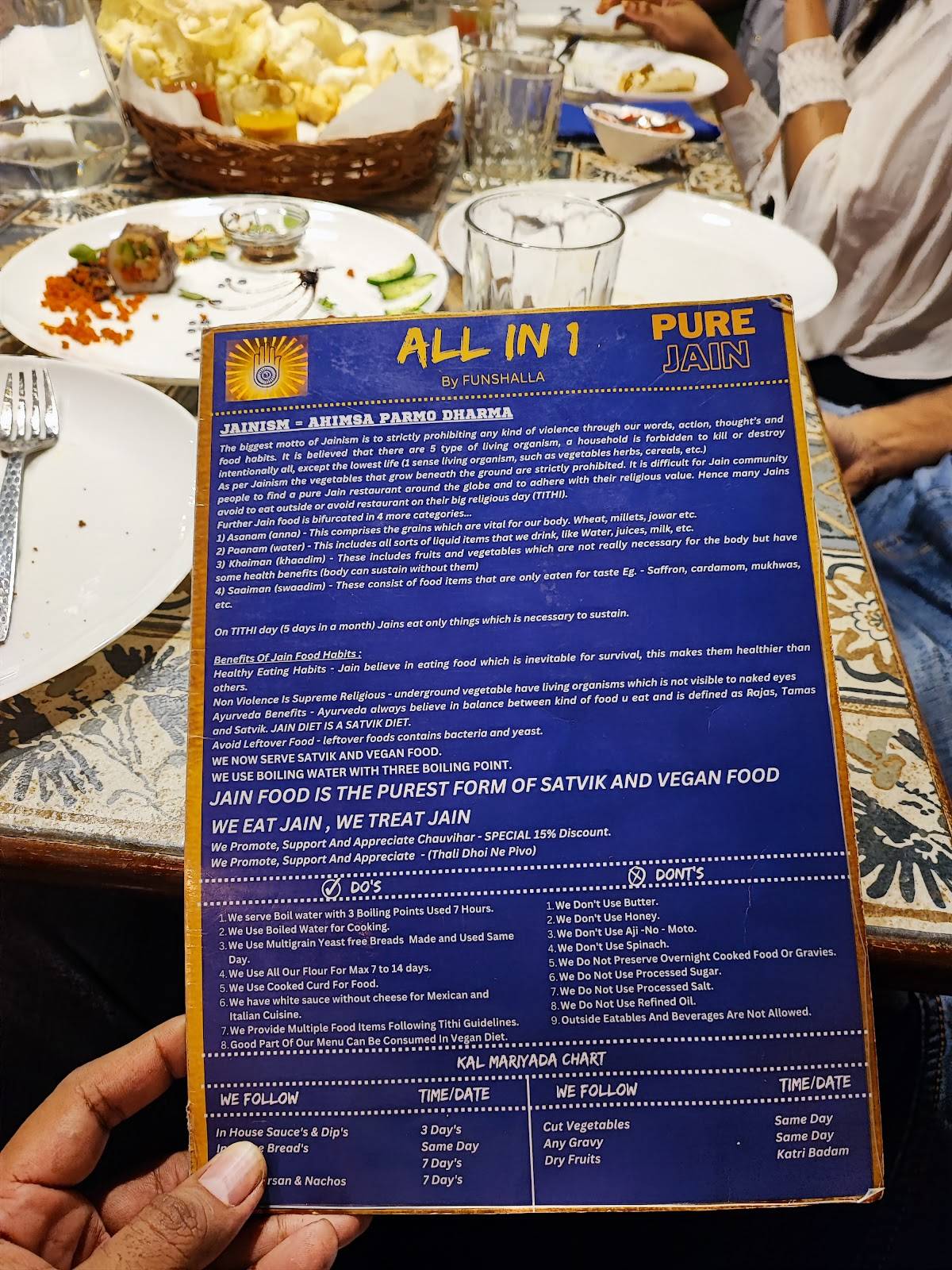 Menu at All in 1 - Pure Jain Restaurant, Mumbai