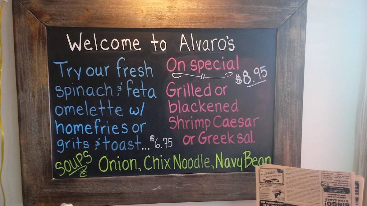 Menu at Alvaro's Family Restaurant, North Port