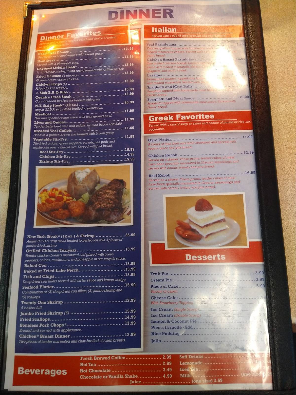 Menu at American Table Family Restaurant, Lambertville