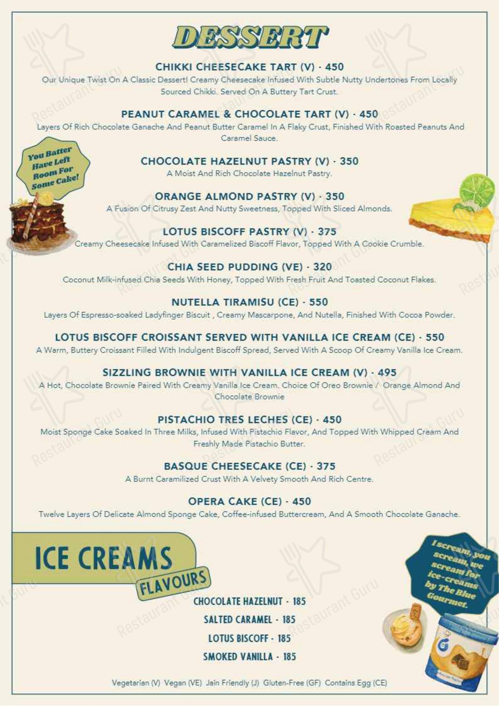 Menu at Anglo Indian Cafe, Lonavala