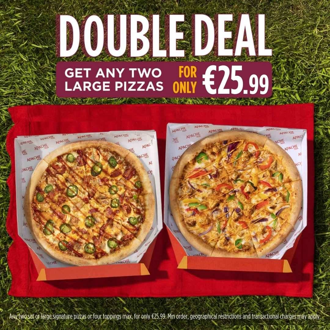 Menu at Apache Pizza Castletroy pizzeria, Limerick, Dromroe Student Village