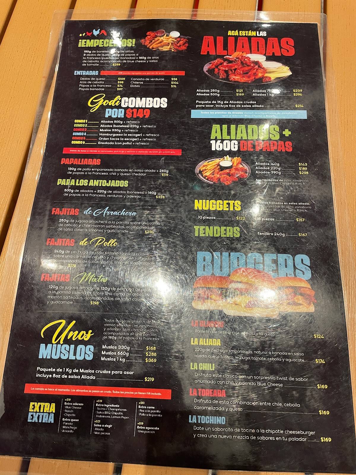 Carta del restaurante Las Aliadas Suc. Apodaca, Apodaca, Estardo ...