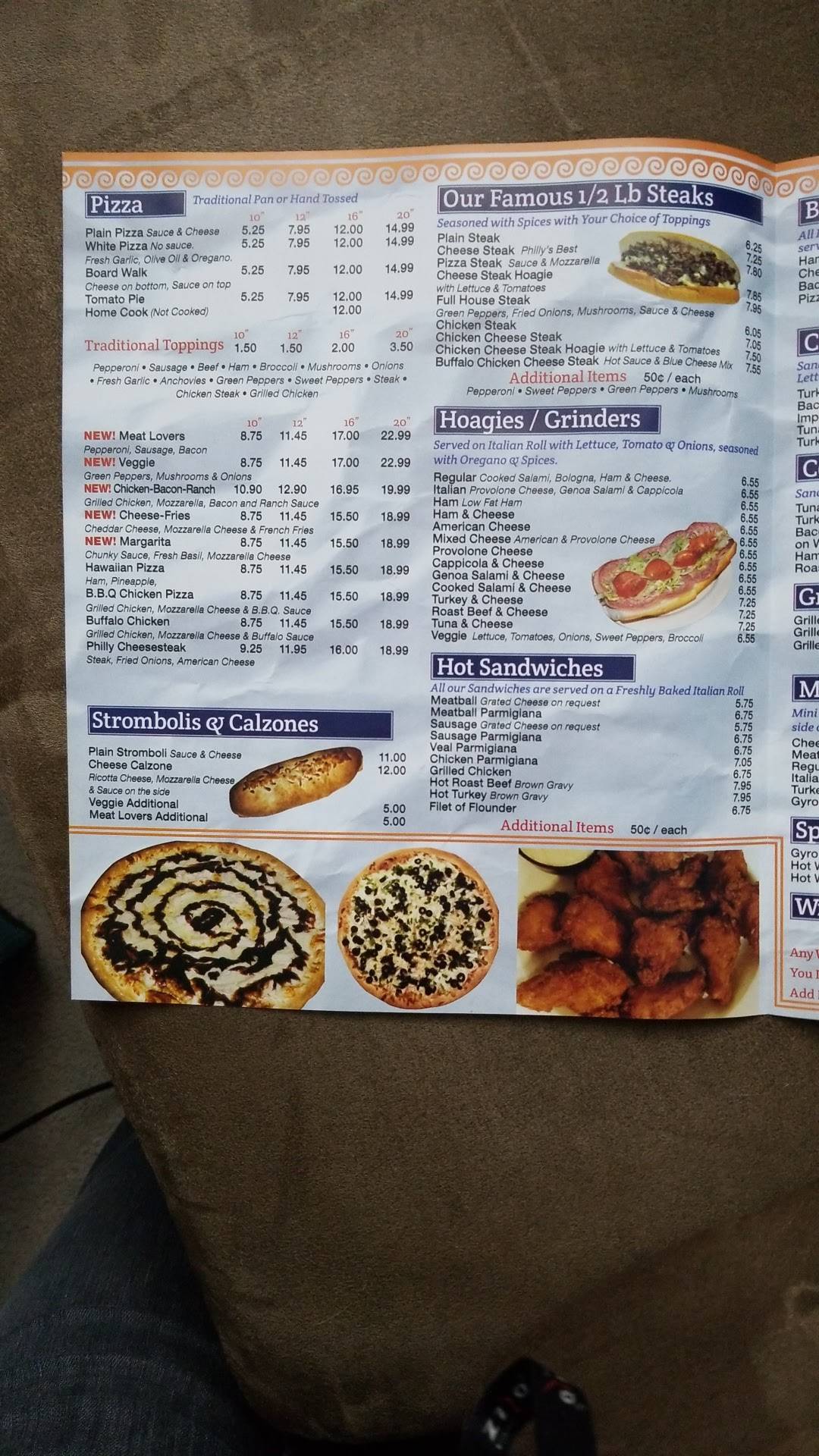 Menu at Apollo's Family Pizzeria, Bensalem
