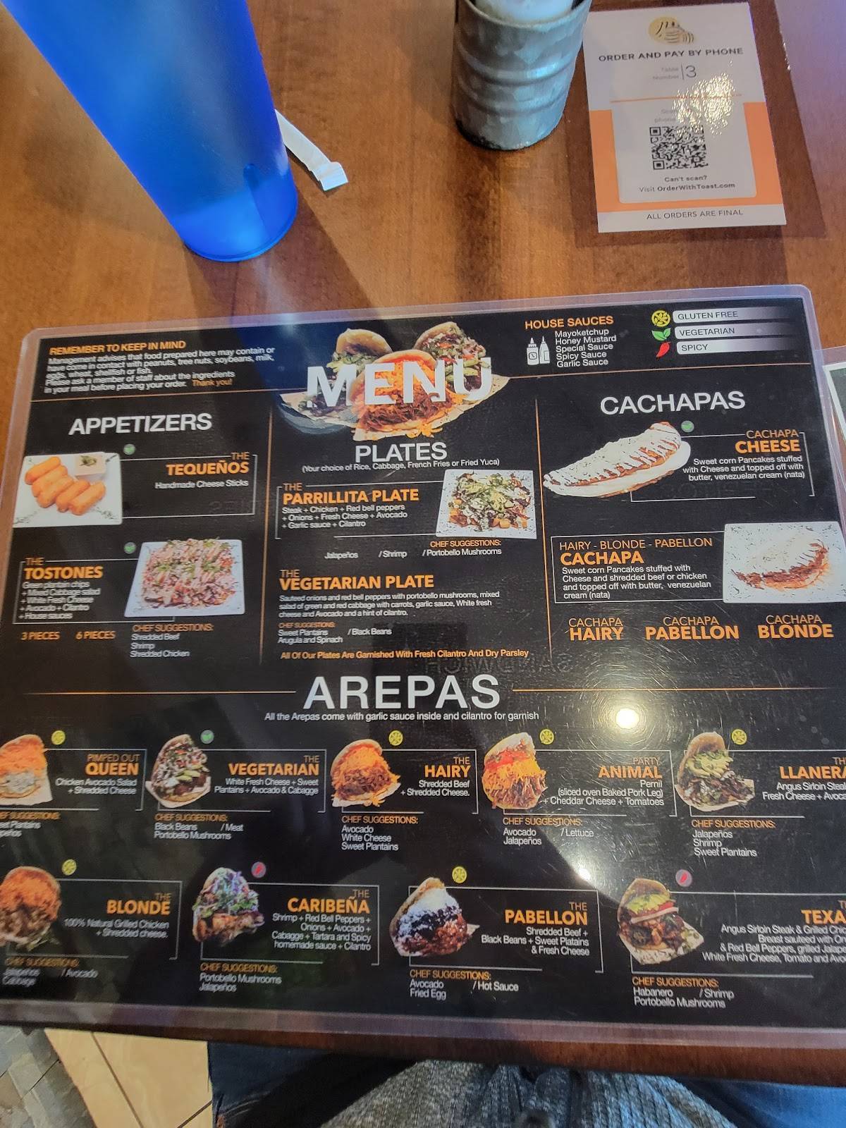 Menu at Arepitas (Harker Heights) restaurant, Harker Heights, 440 E ...