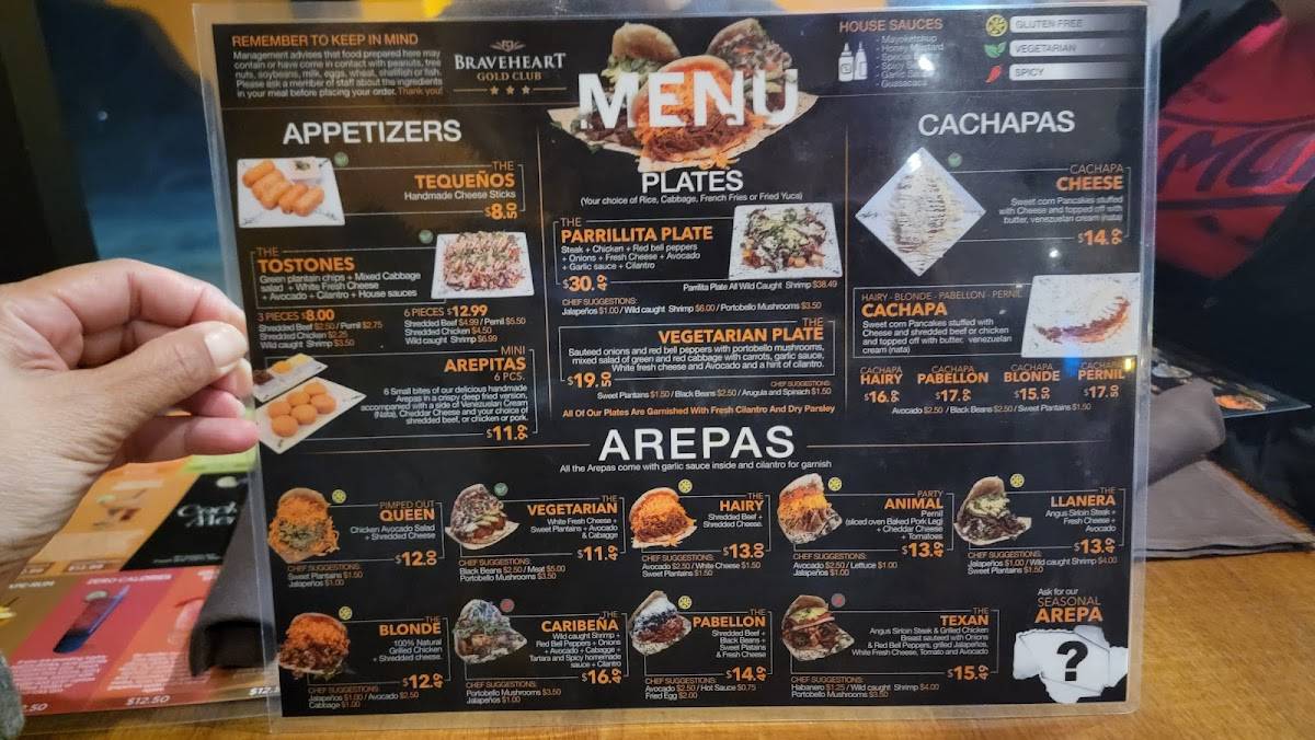 Menu at Arepitas (Harker Heights) restaurant, Harker Heights, 440 E ...