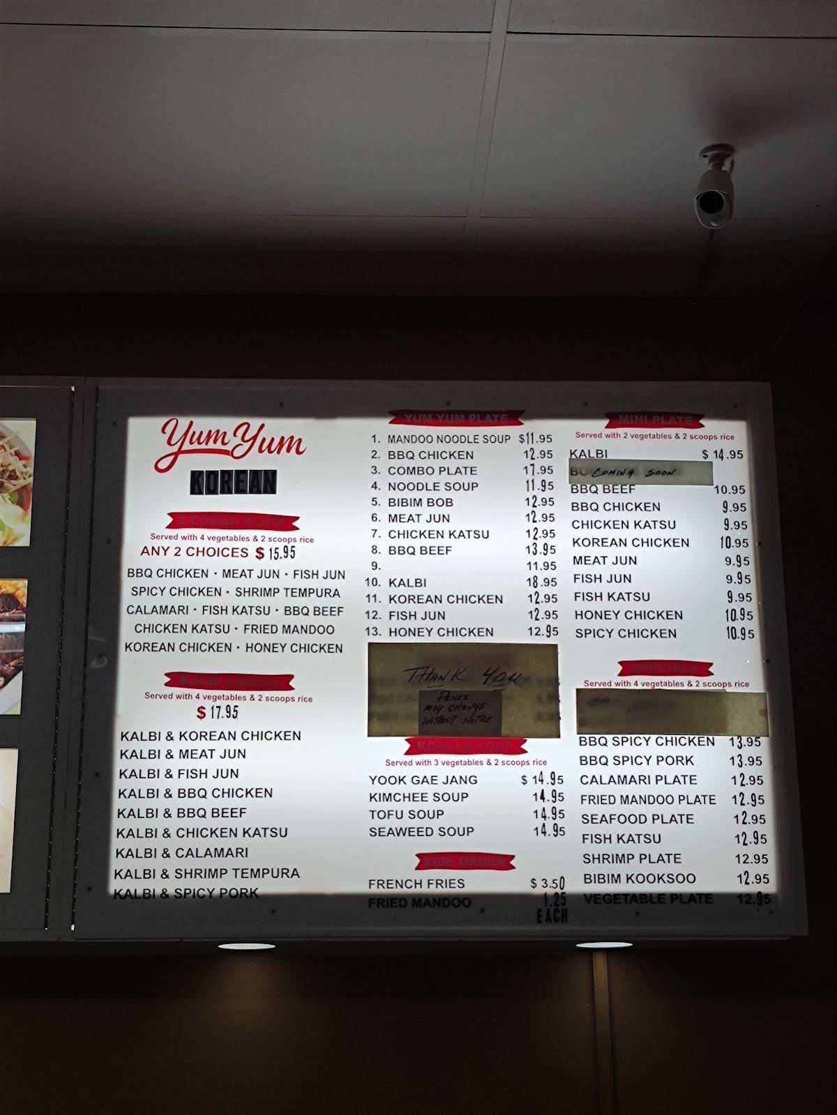 Menu at Arirang Korean Kitchen restaurant, Hilo