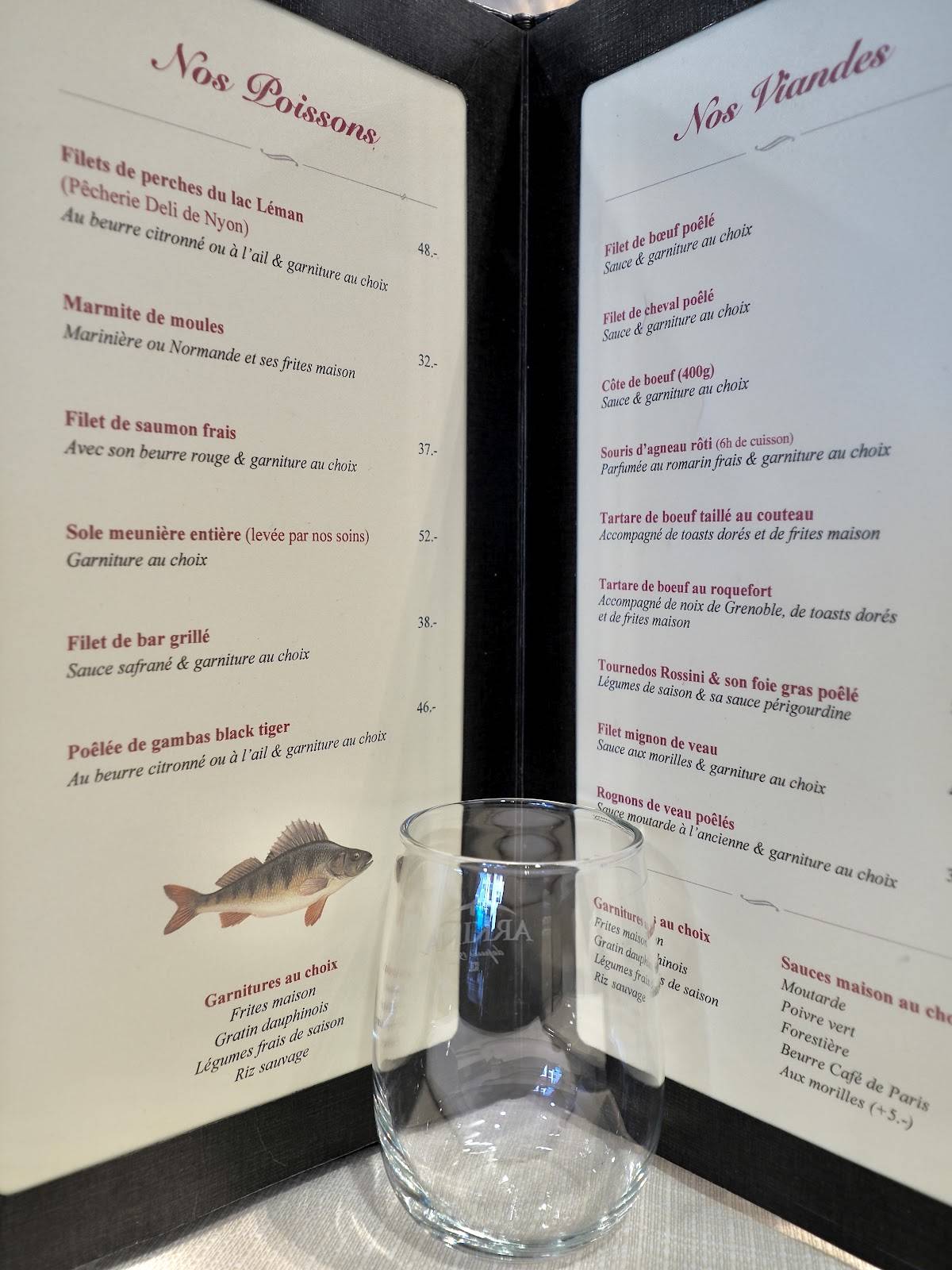 Menu au Auberge-Restaurant du Grand-Lancy, Lancy