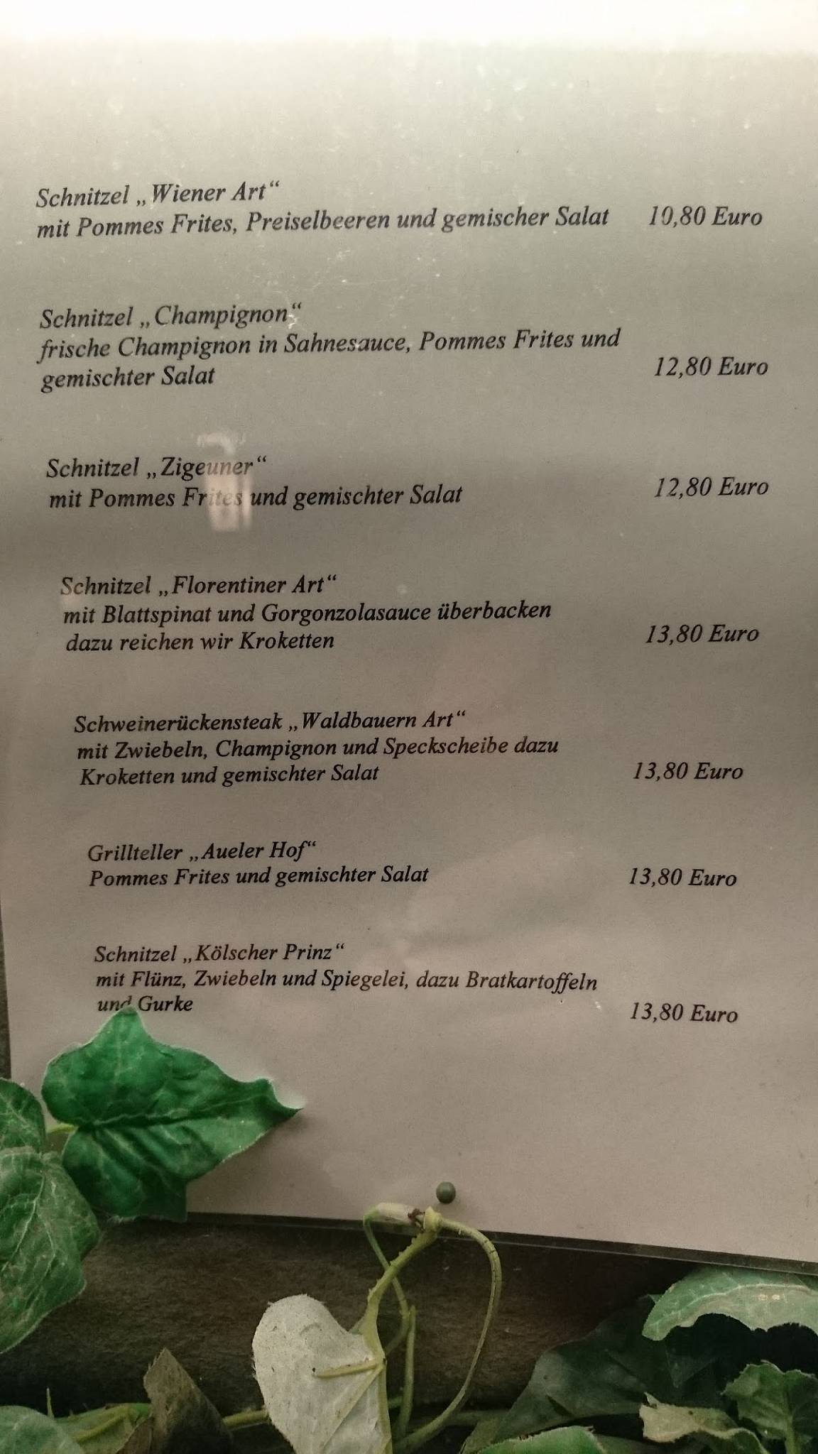 Speisekarte von Aueler Hof Gastro UG restaurant, Lohmar