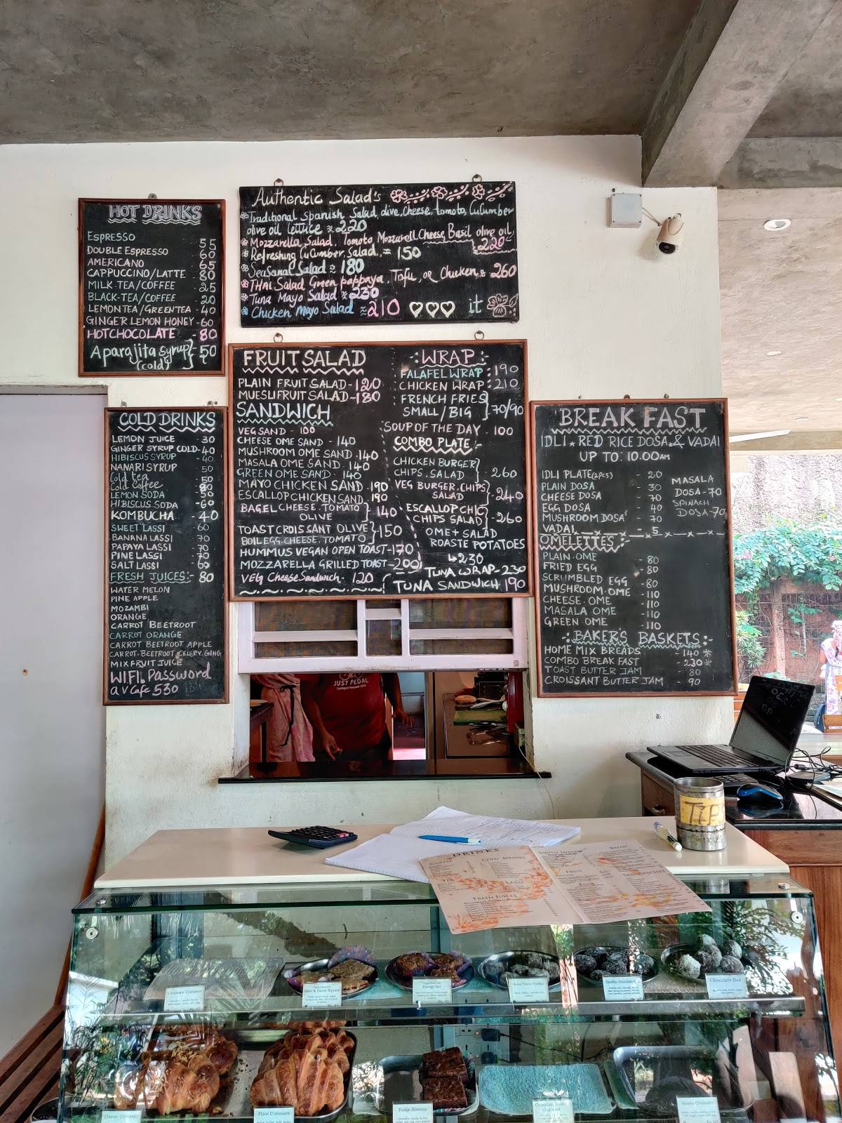 Menu at Auroville Bakery & cafe, Kuilapalayam, Kuilapalayam main rd ...