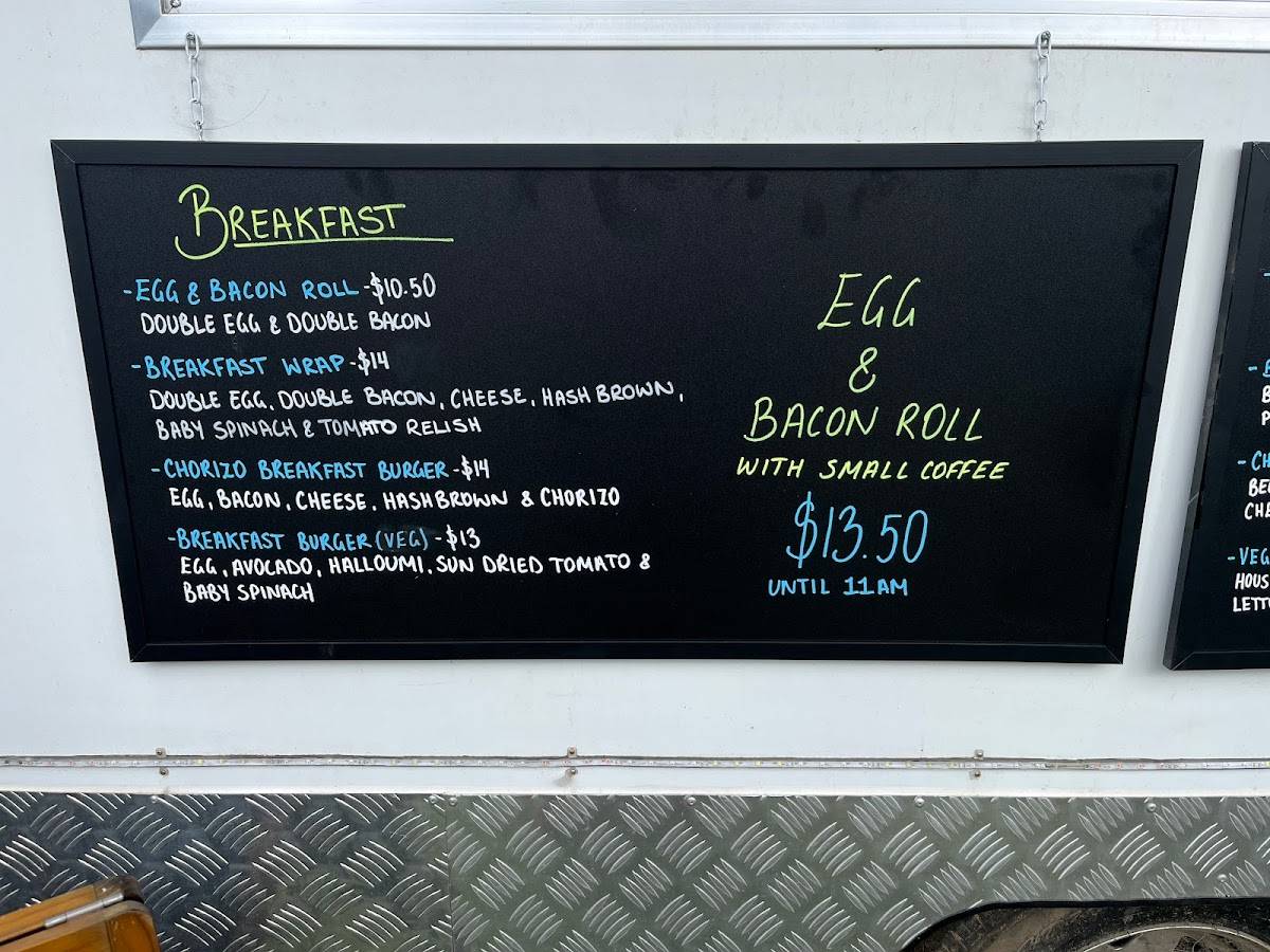 Menu at Avanti Cafe (CBR), Deakin