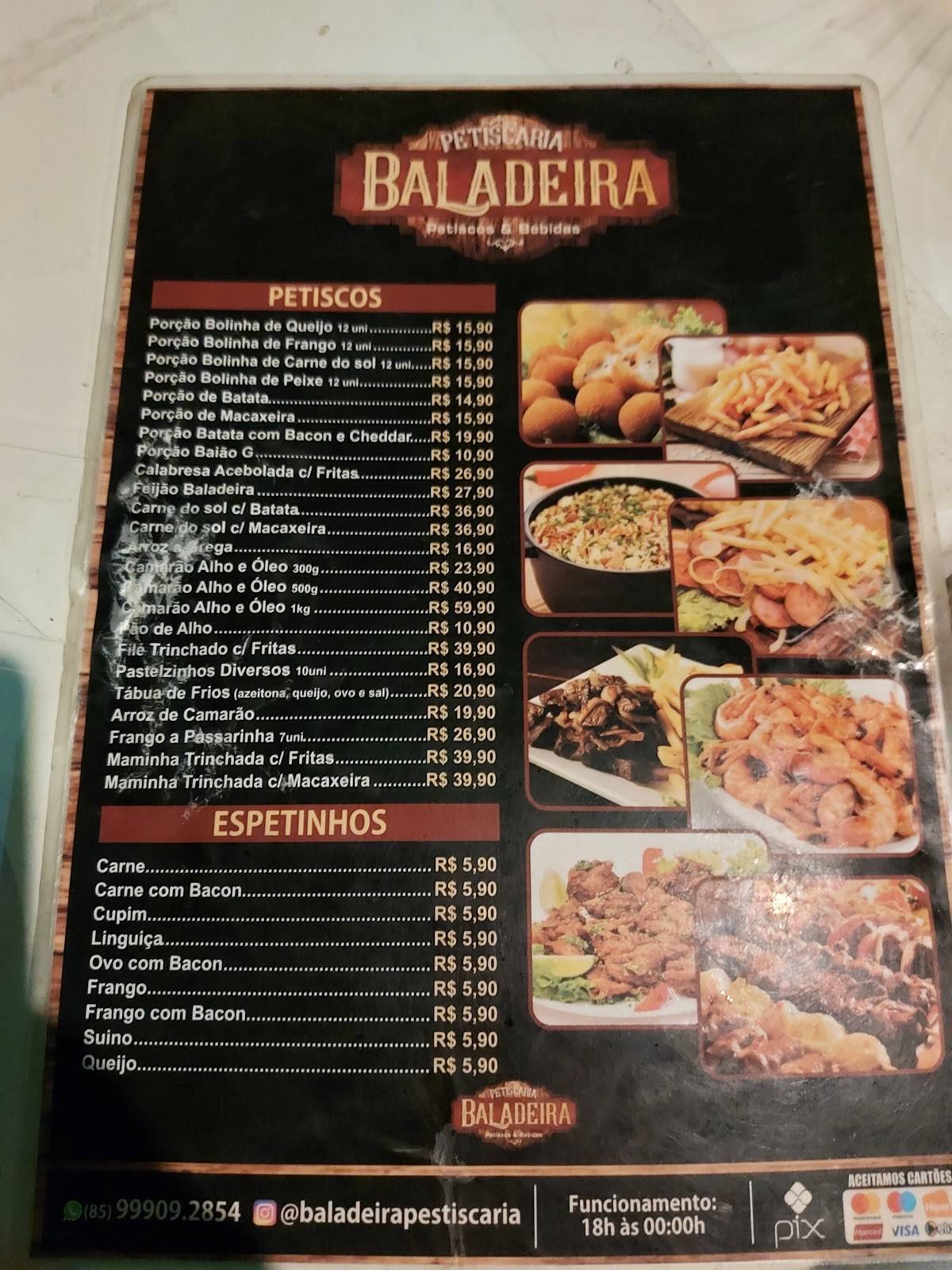 Menu em BALADEIRA PETISCARIA pub & Bar, Fortaleza