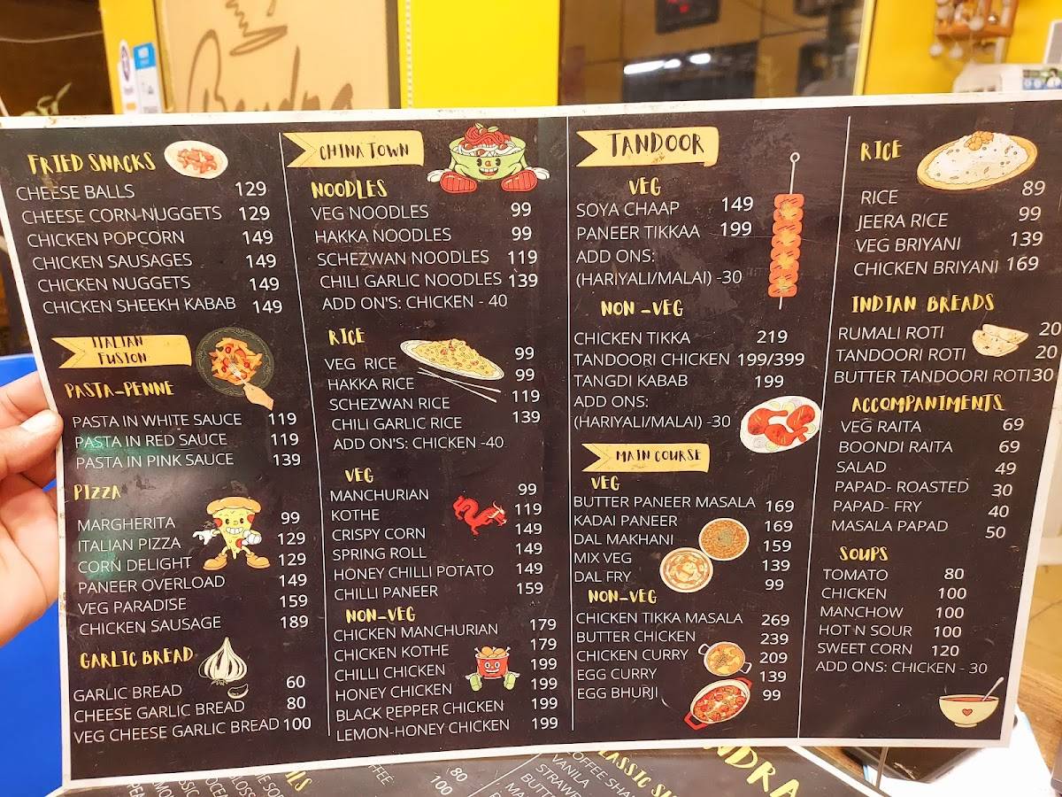 Menu at BANDRA CAFE, Bhopal