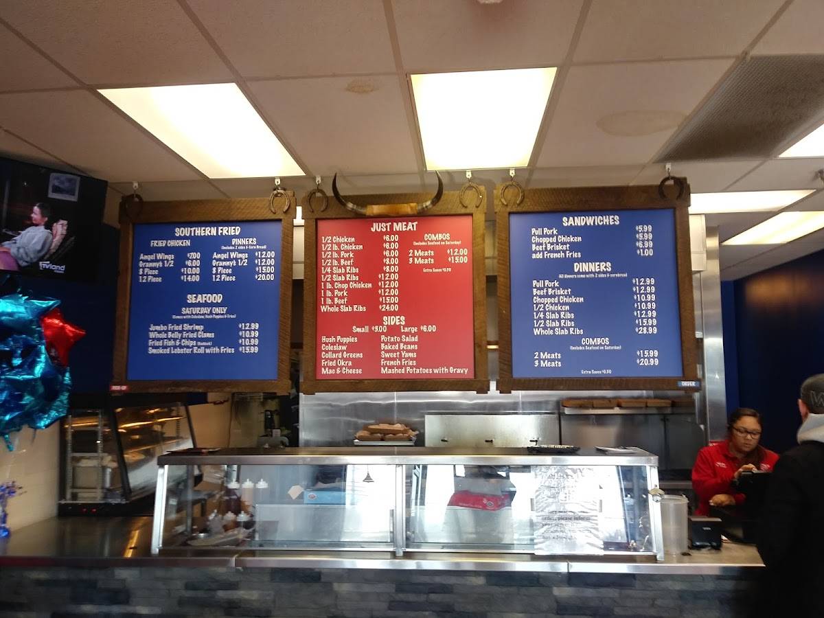 Menu at Kinfolks BBQ, Taunton, 289 Winthrop St