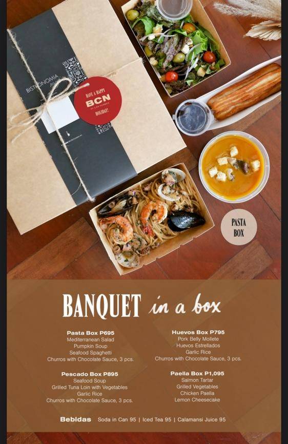 Menu at BCN by Las Flores BGC restaurant, Taguig