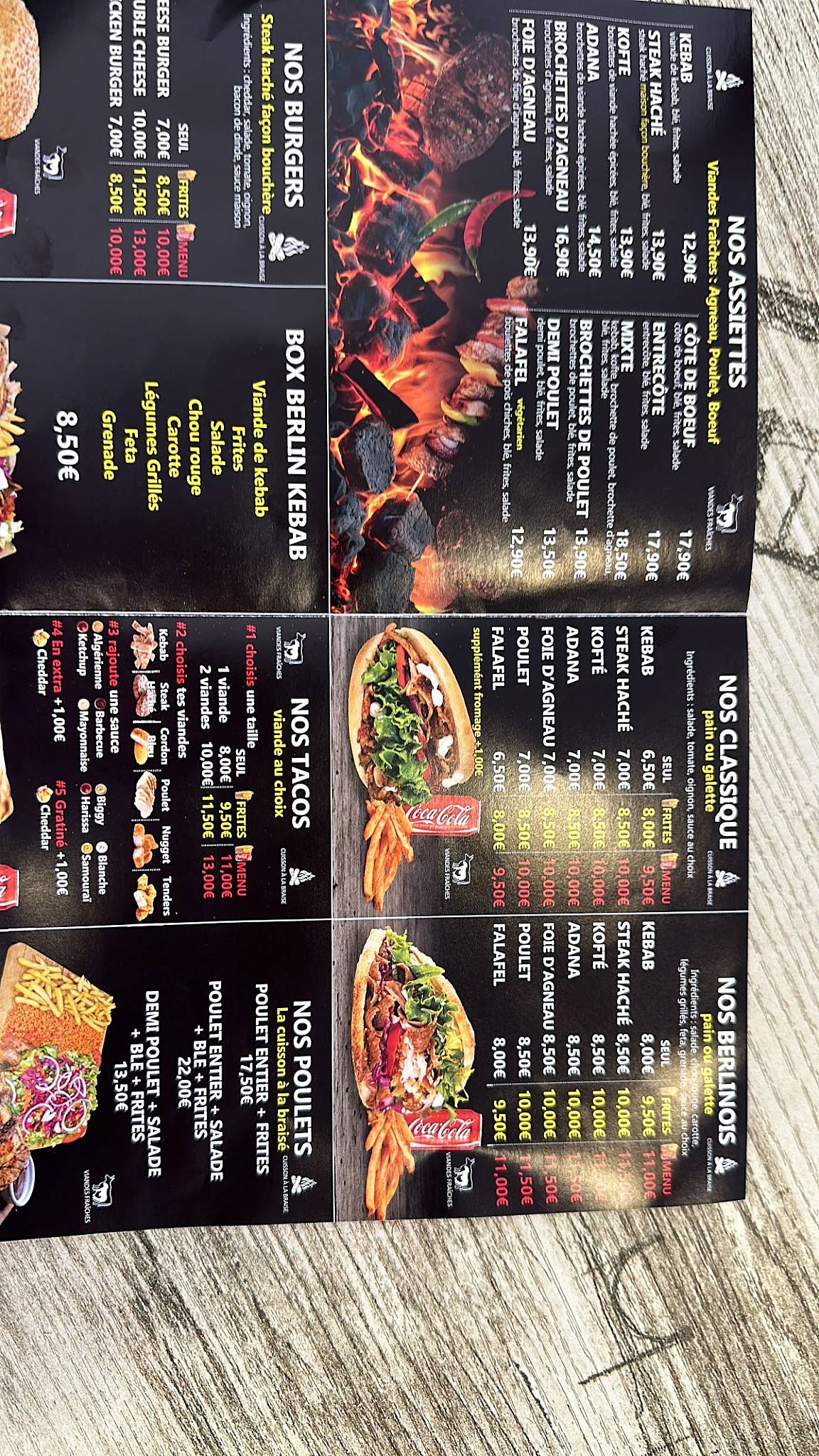 Menu au BEST GRILL restaurant, Montpellier