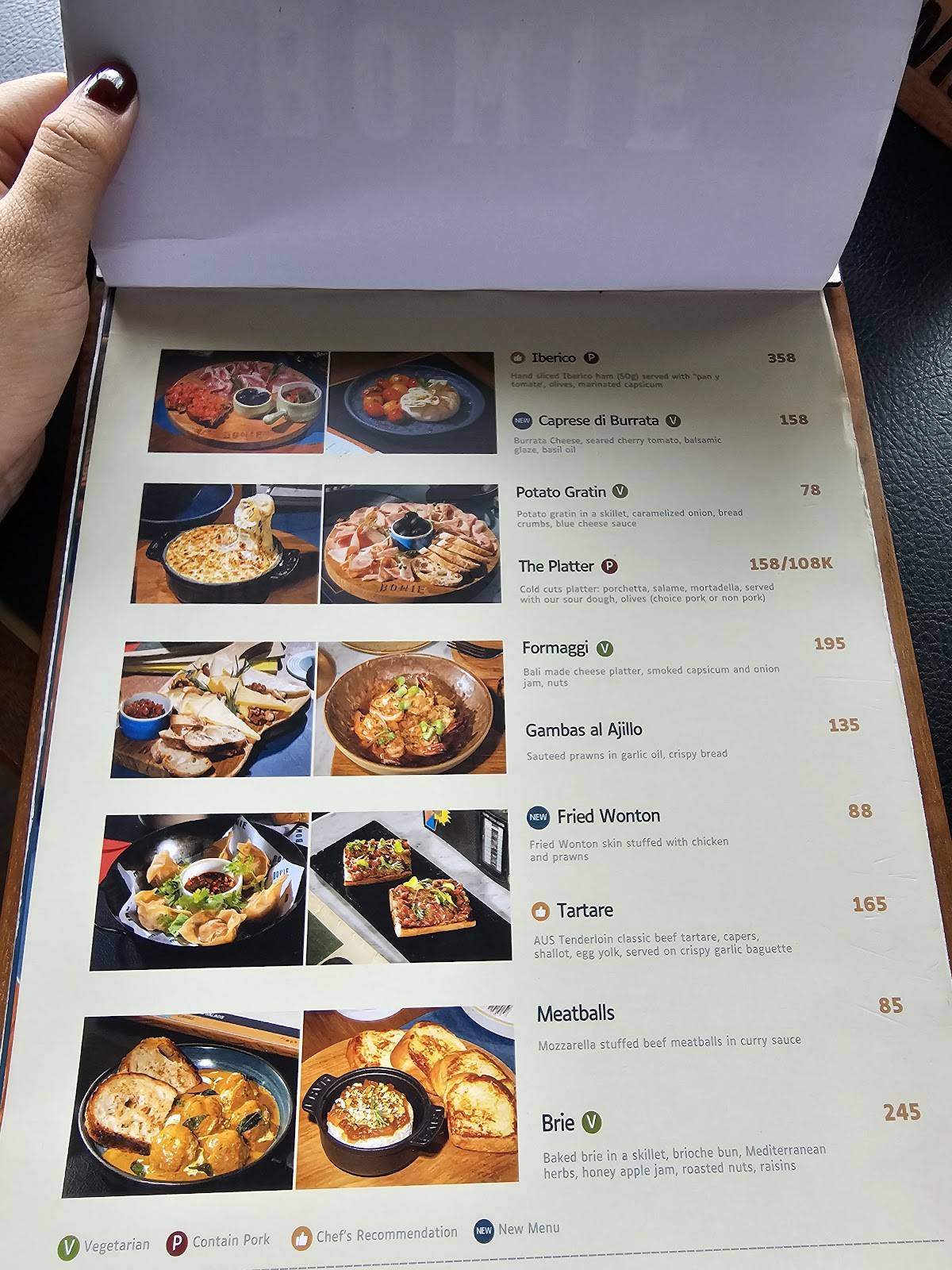 Menu at BOWIE Restaurant & Bar Ciputra World, Surabaya