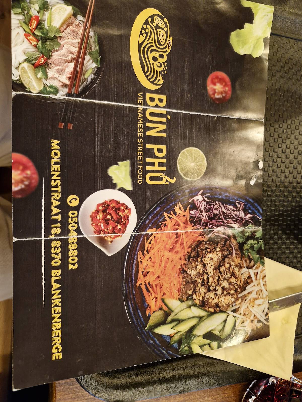 Menu au BUN PHO, Blankenberge