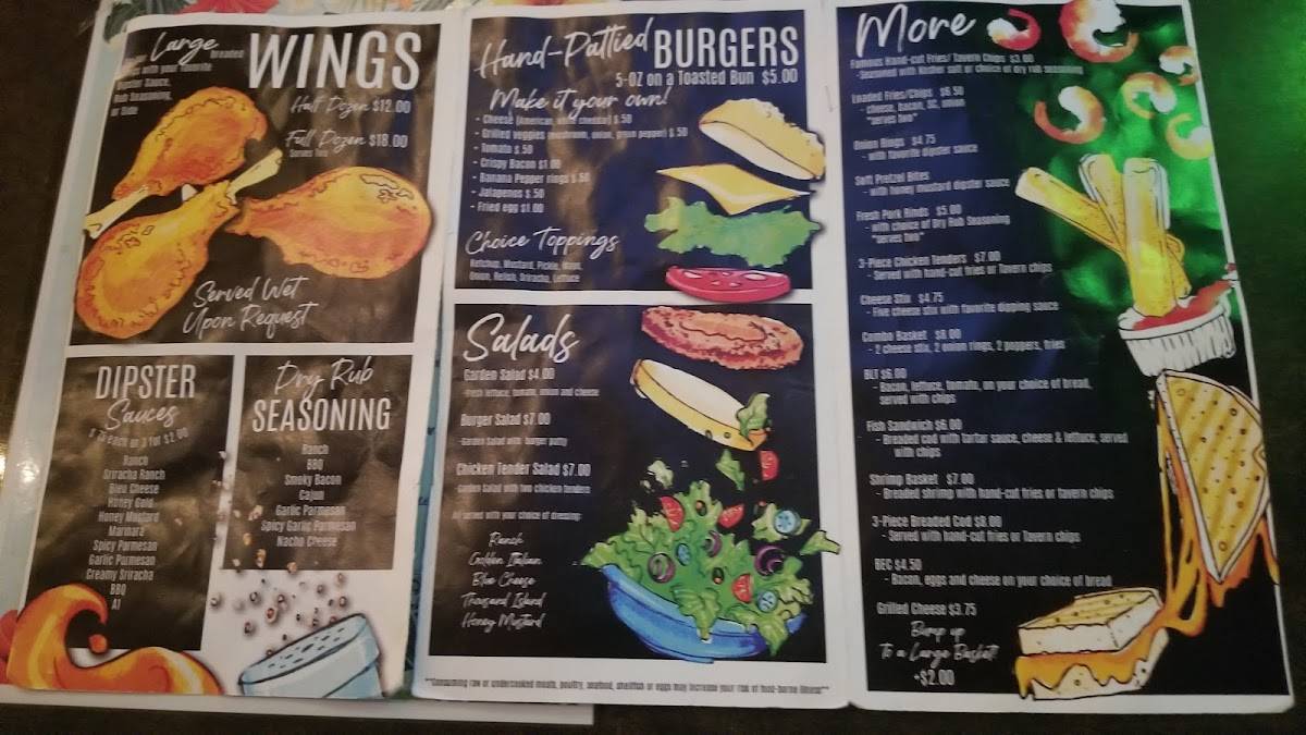 Menu at Bailey Road Tavern pub & bar, Cuyahoga Falls