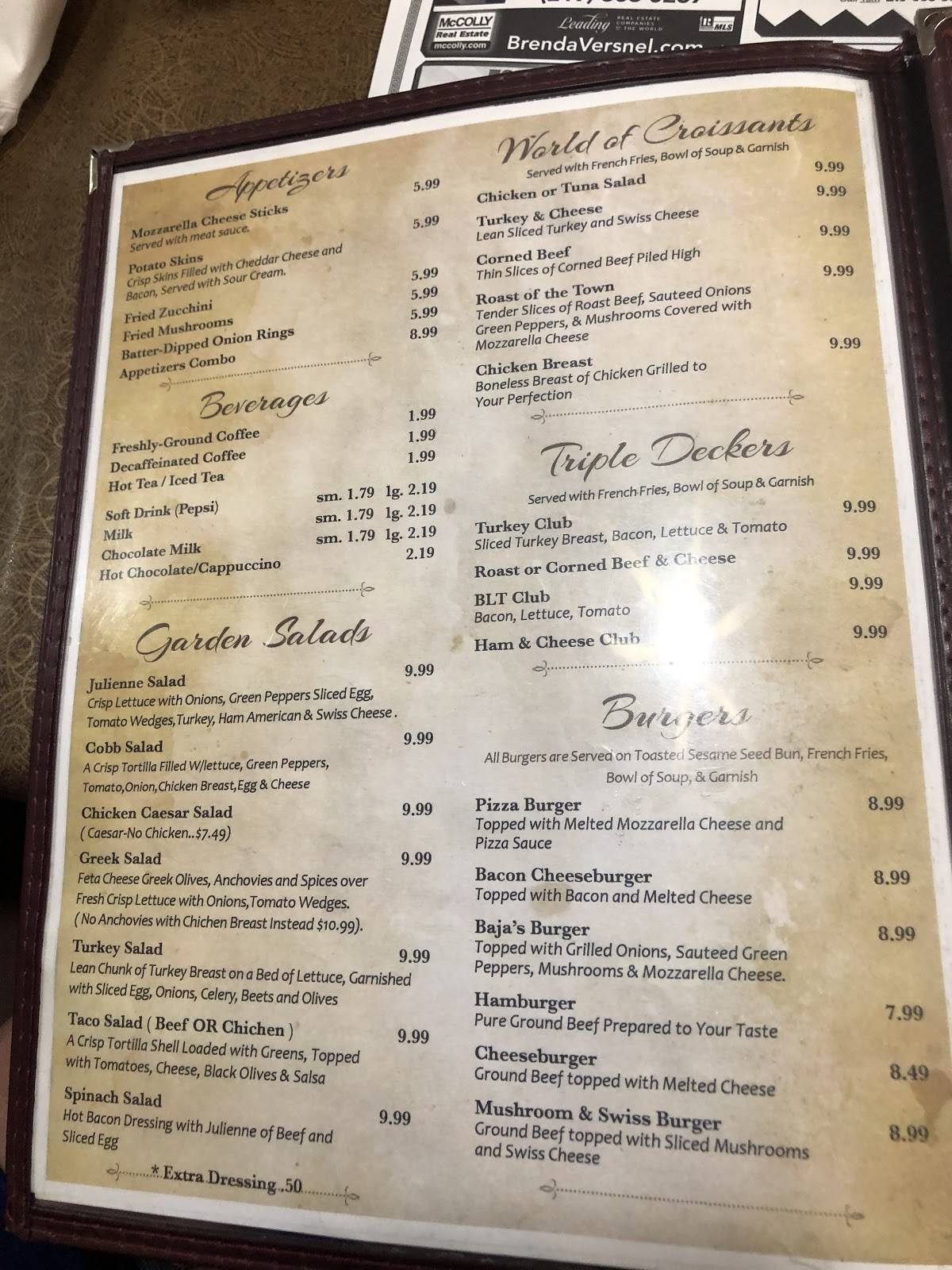 Menu at Baja Restaurant, Lakes of the Four Seasons