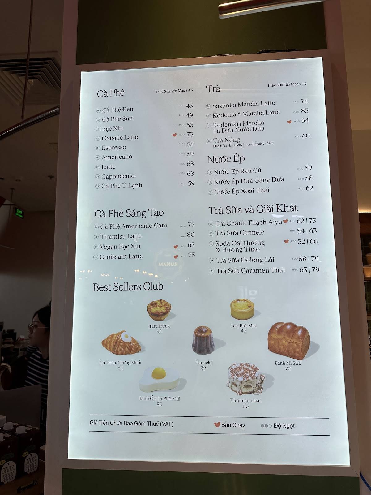Carta de Bakes Vincom Mega Mall Grand Park, Ciudad Ho Chi Minh (Saigón)