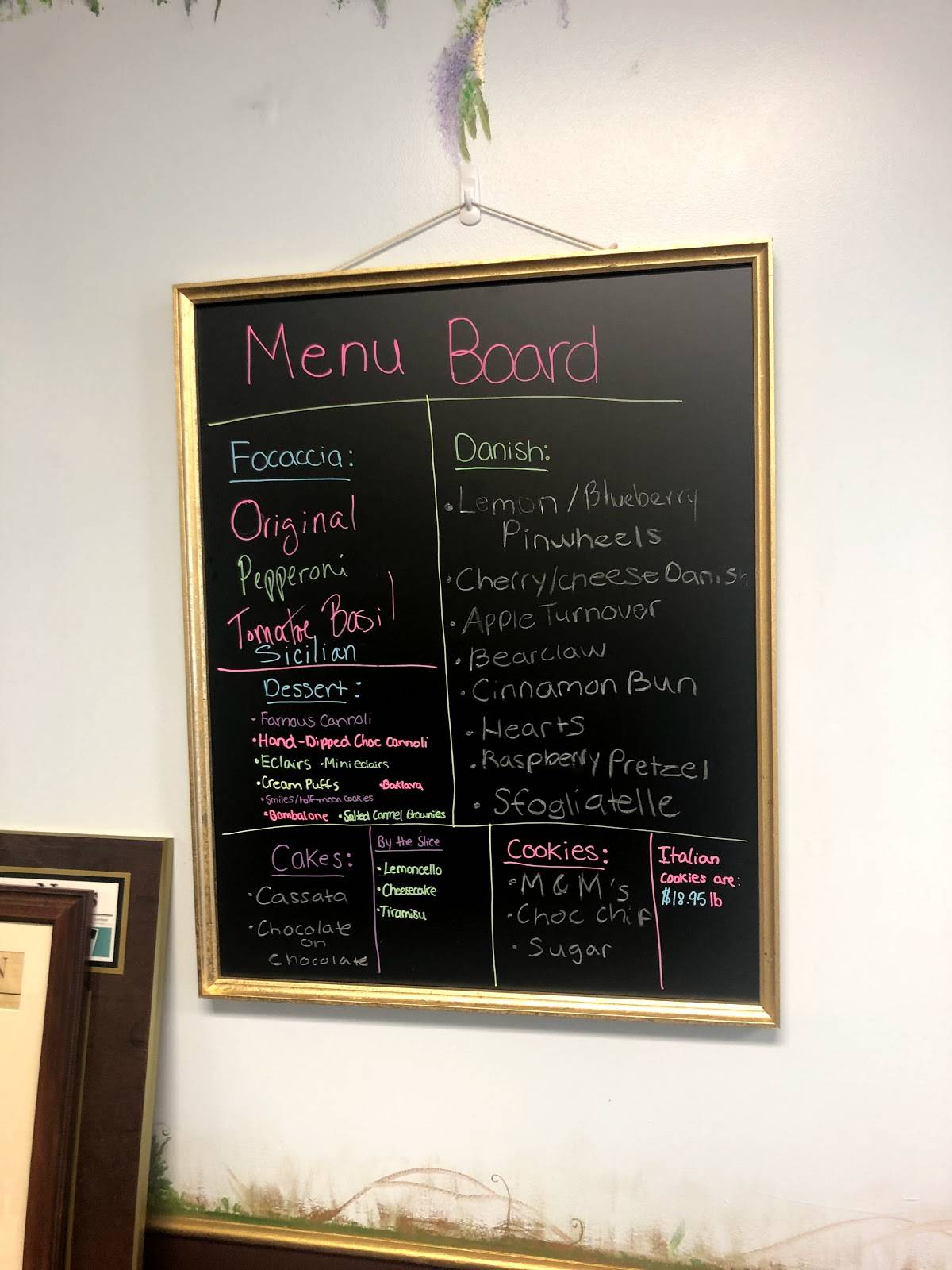 Menu at Balistreri's Pastries Plus desserts, Buffalo