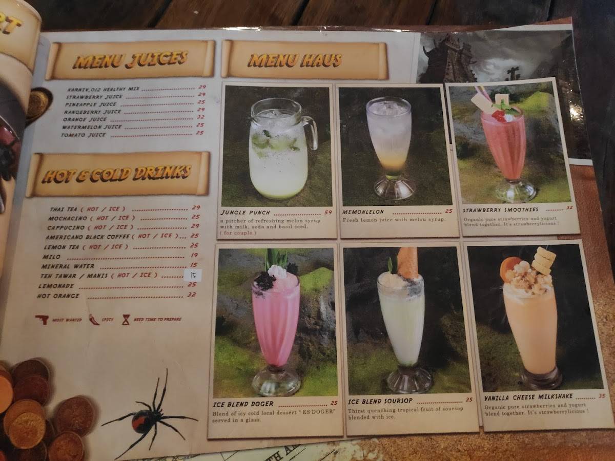 Menu at Karnivor Restaurant, Bandung