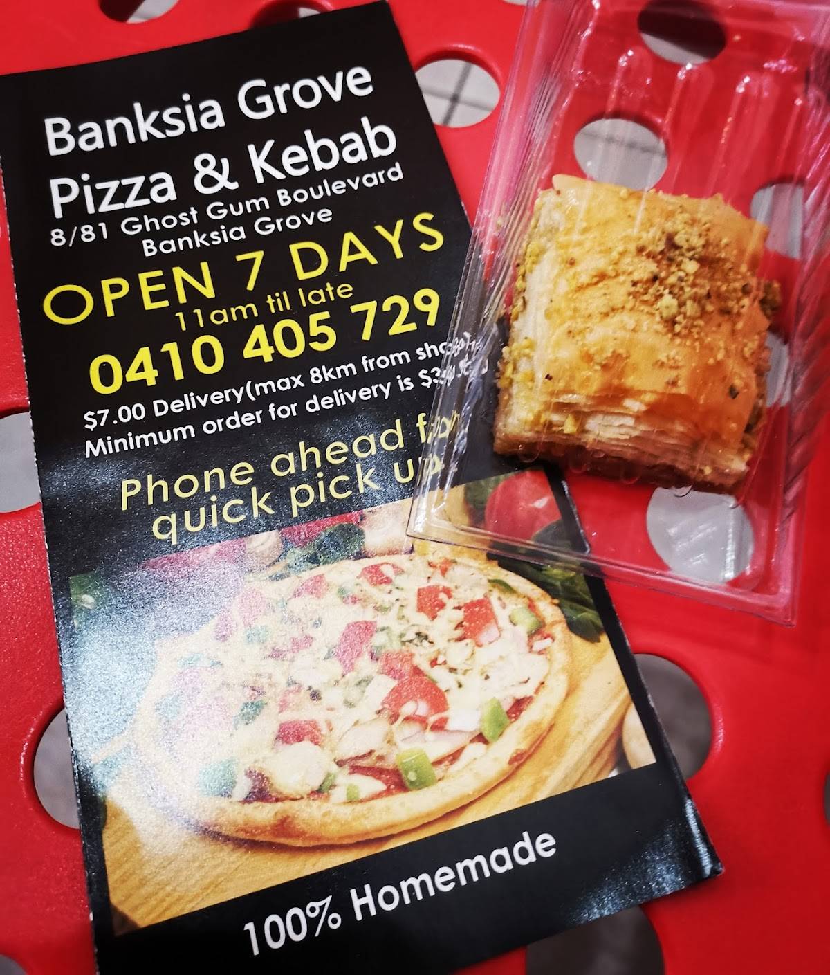 Menu at Banksia Grove Pizza and Kebab Bakery, Banksia Grove