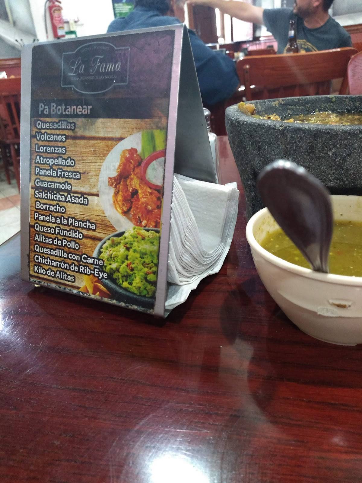 Carta de Cantina-Restaurant La Fama, San Nicolás de los Garza, Miguel ...