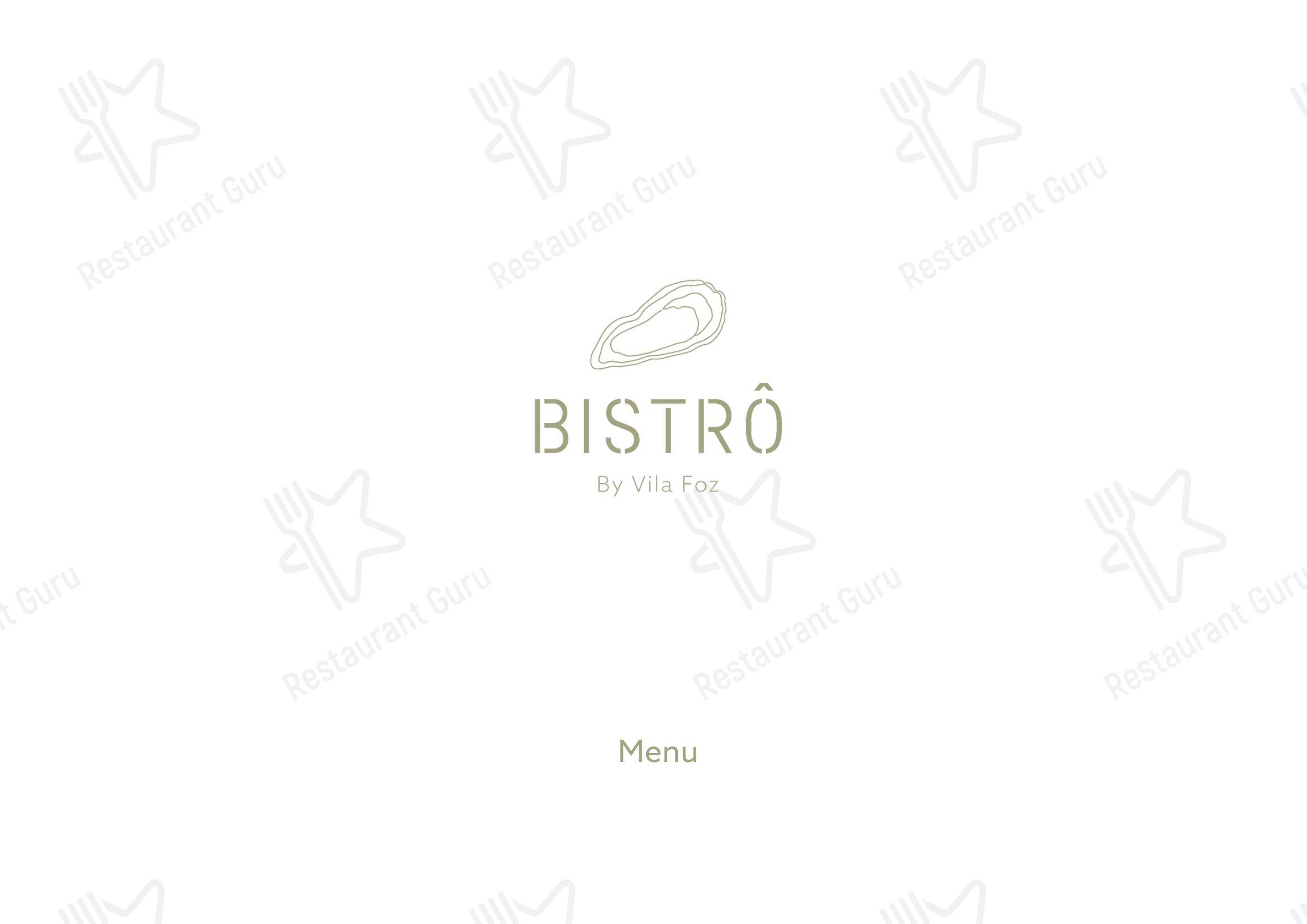Menu em Bar - Vila Foz, Porto, Avenida de Montevideu 236