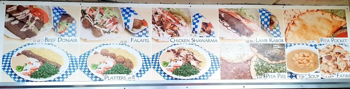 Menu at Baraka Pita Bakery & Restaurant, Winnipeg