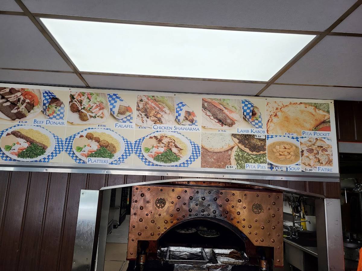 Menu at Baraka Pita Bakery & Restaurant, Winnipeg