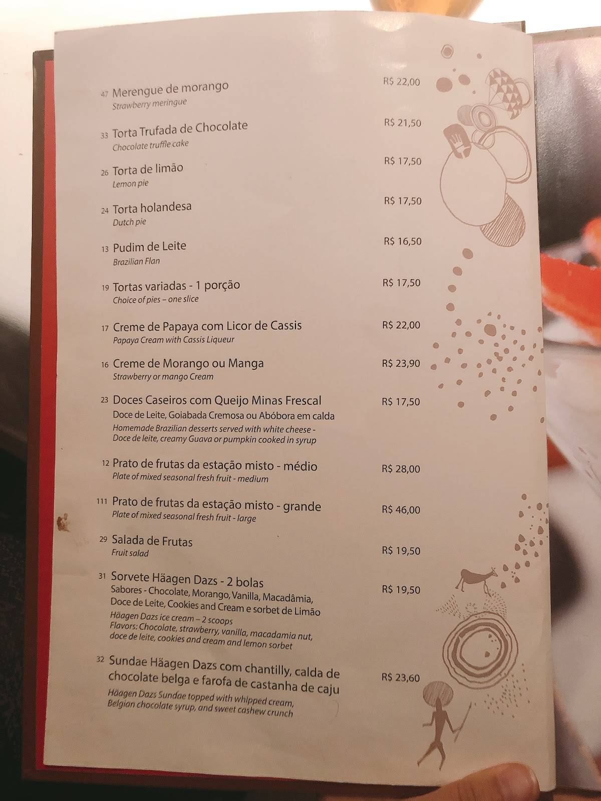 Menu em Barbacoa Itaim, São Paulo, Doutor Renato Paes de Barros