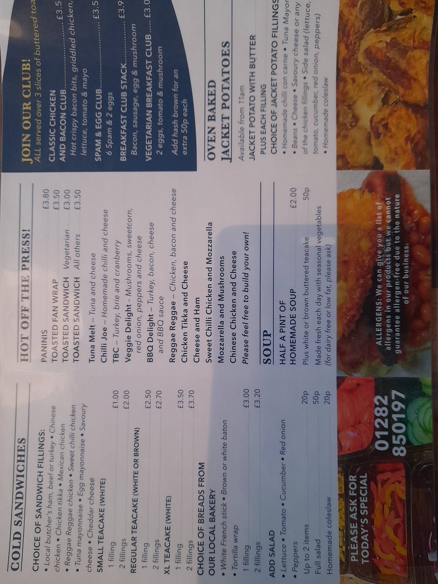 Menu at Barlic Bites, Barnoldswick