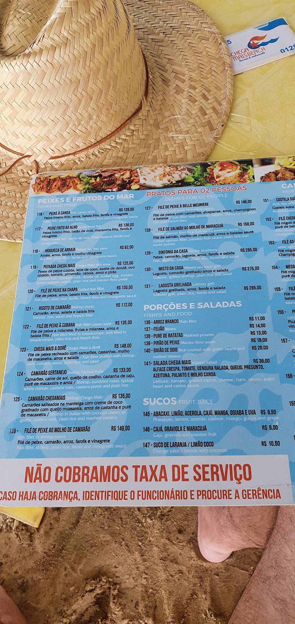 Menu em Barraca de Praia e Restaurante Chega Mais Beach, Aracati ...