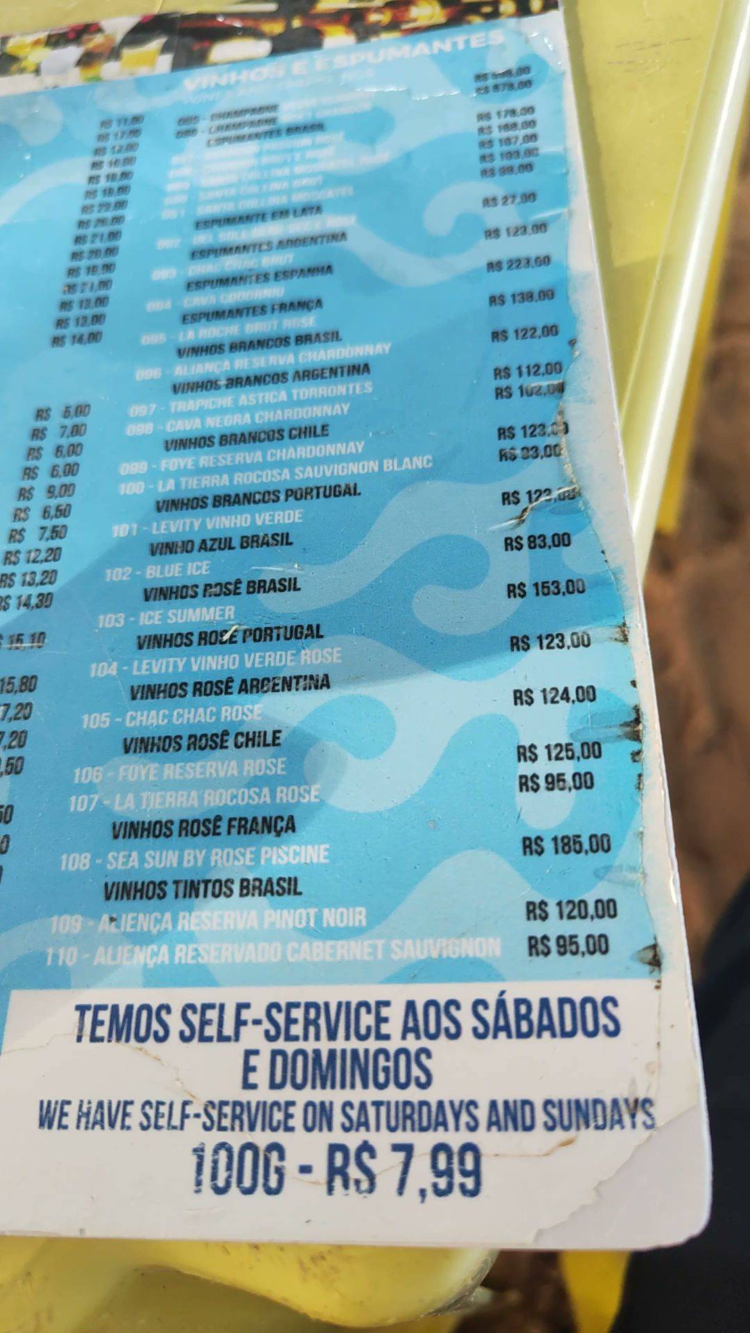Menu em Barraca de Praia e Restaurante Chega Mais Beach, Aracati ...