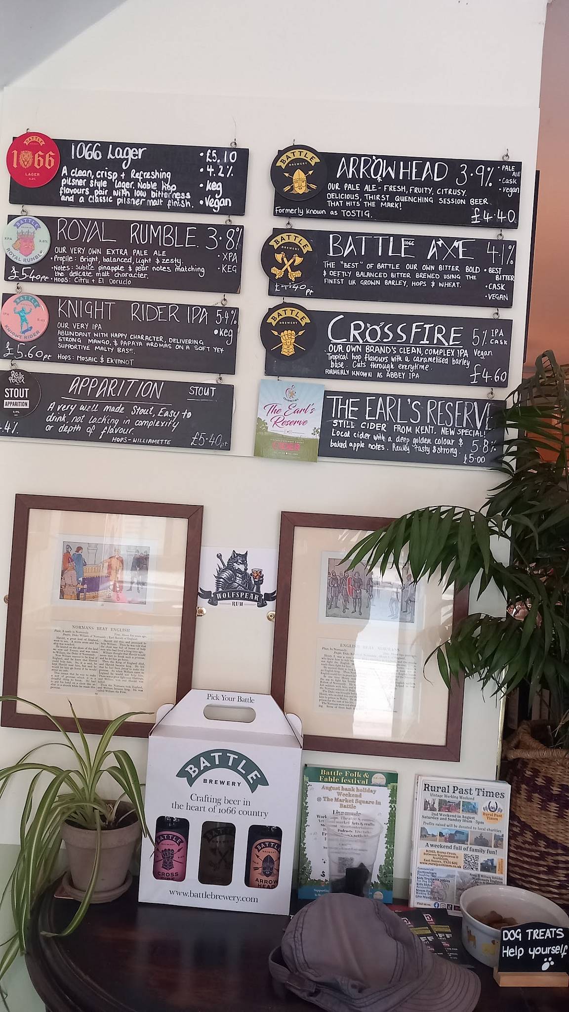 Menu at Battle Brewery Bottle Shop & Tap Room pub & bar, Battle