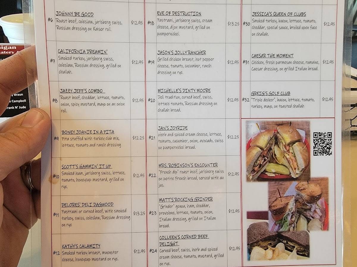 Menu at Wanigan Eatery and Pub, Bay City