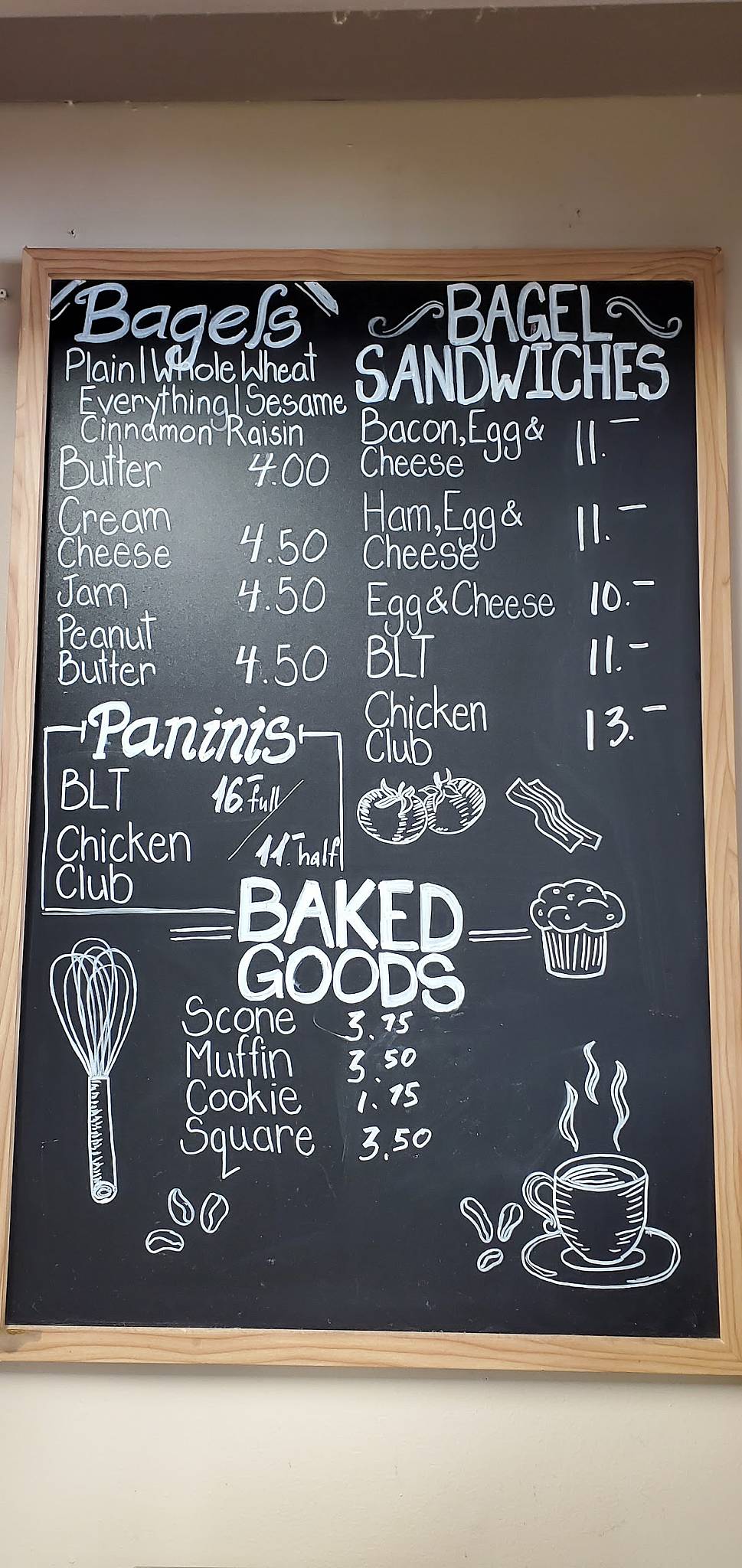 Menu at Bean There Cafe, Baddeck