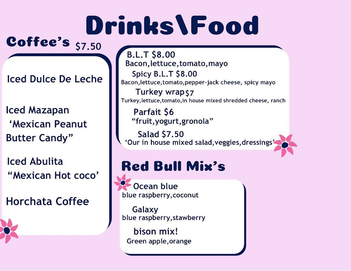 Menu at Bella’s Dulce Sweets & Treats, Fargo