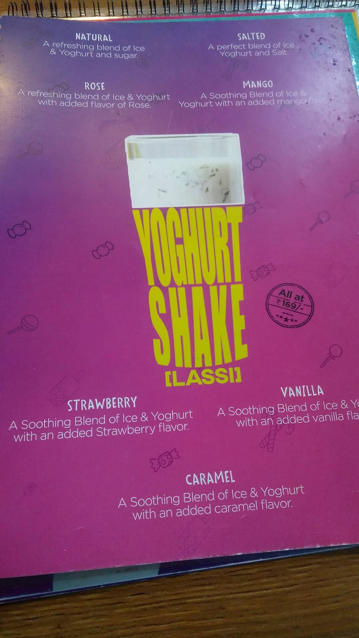 Menu at Candy Cloud Factory, Bengaluru, 172