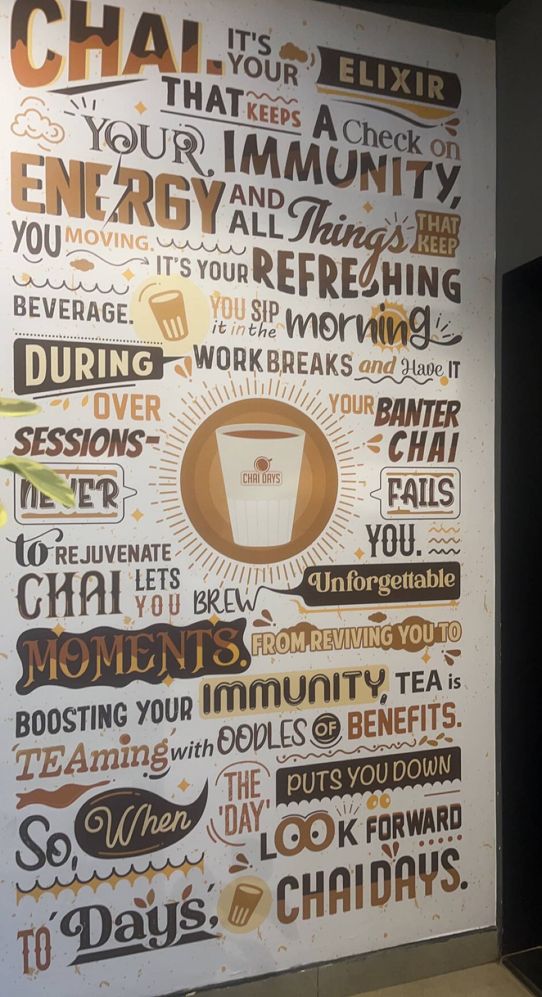 Menu at Chai Days HRBR Layout, Bengaluru